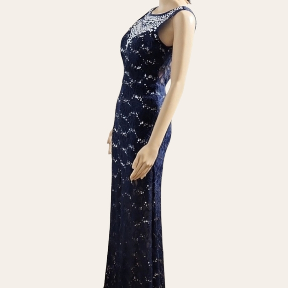 B. Smart | Dresses | B Smart Sleeveless Lace Diamante Beaded Sequined ...